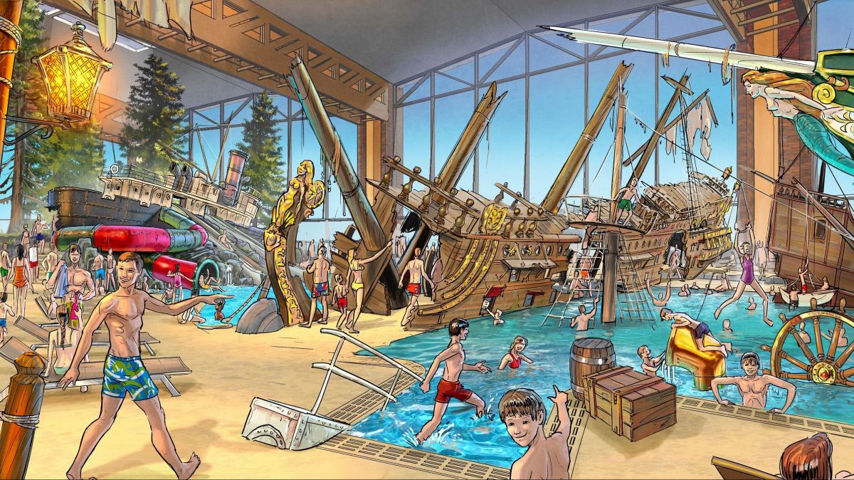 Date d'ouverture de Rulantica, photos et croquis des quartiers du parc ...